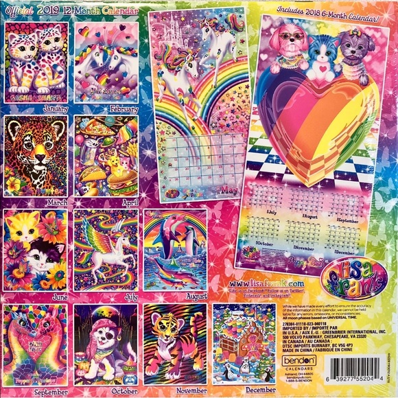Lisa Frank | Accessories | Lisa Frank 29 Calendar New Unopened | Poshmark